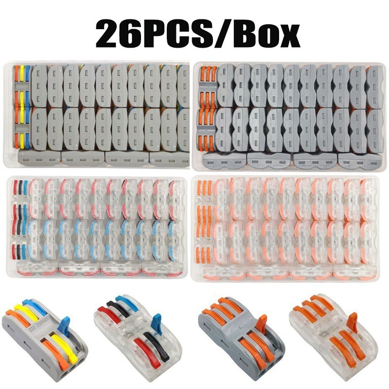 NEW PCT-222 223 Universal Fast Wire push-in Lever nut Conductor compact ...