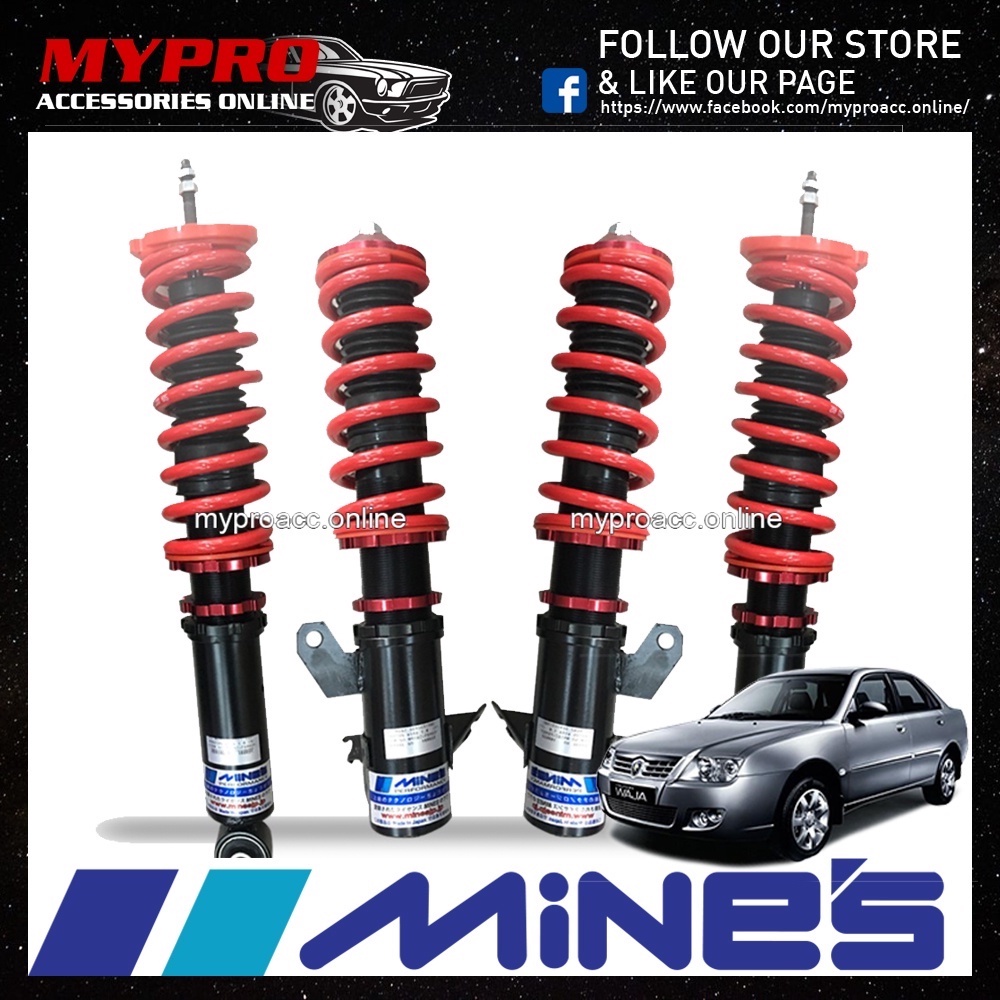 🔥Adjustable🔥🇯🇵PROTON WAJA MINES Hi Lo Body shift Adjustable Suspension ...