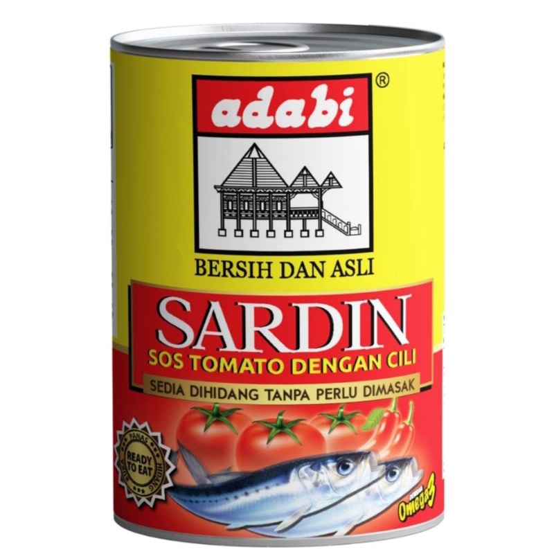 Sardin Adabi (in tomato sauce and chilli) | Shopee Malaysia