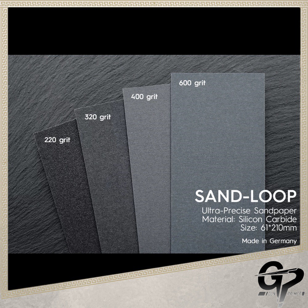 Tool Gunprimer GP Sand-Loop Flat Ultra-Precise Sandpaper #220~#600 SL ...