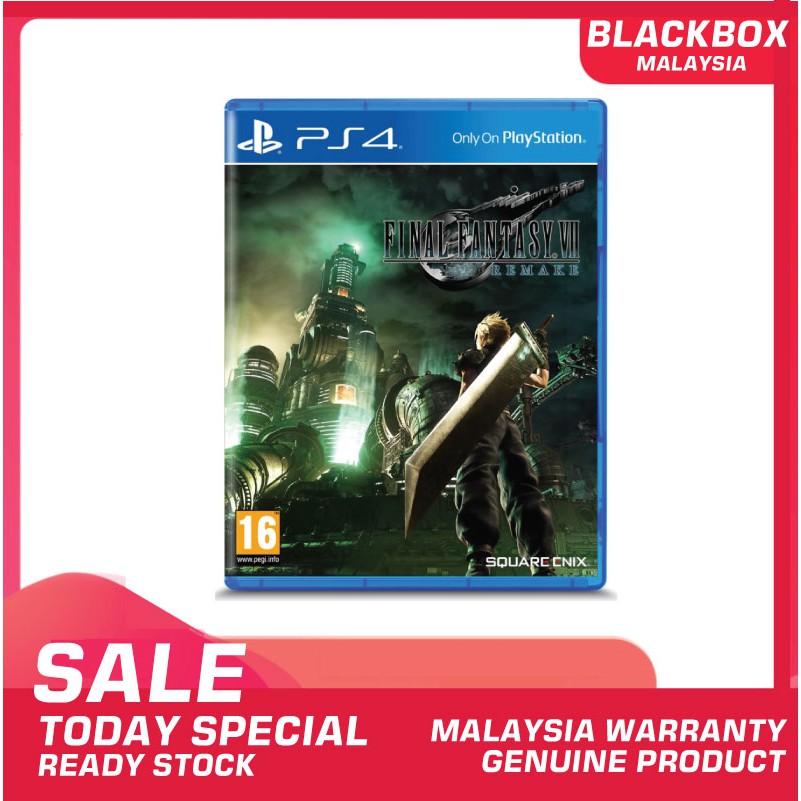 PS4 Final Fantasy VII / Final Fantasy 7 / FF7 Remake Standard Edition ...