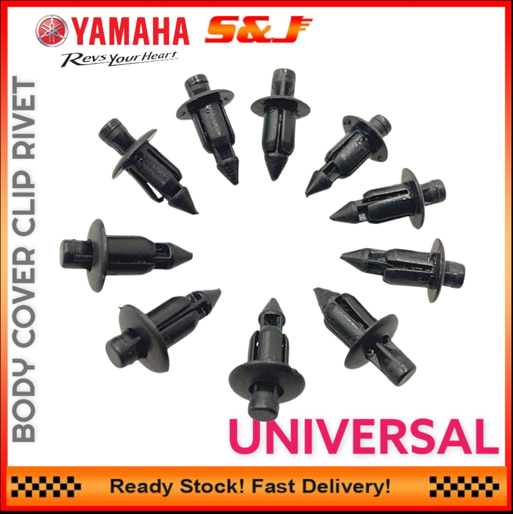 BODY COVER SET CLIP RIVET Y15 LC135 RS150 RSX Y15ZR NVX SCREW SKRU M3 ...
