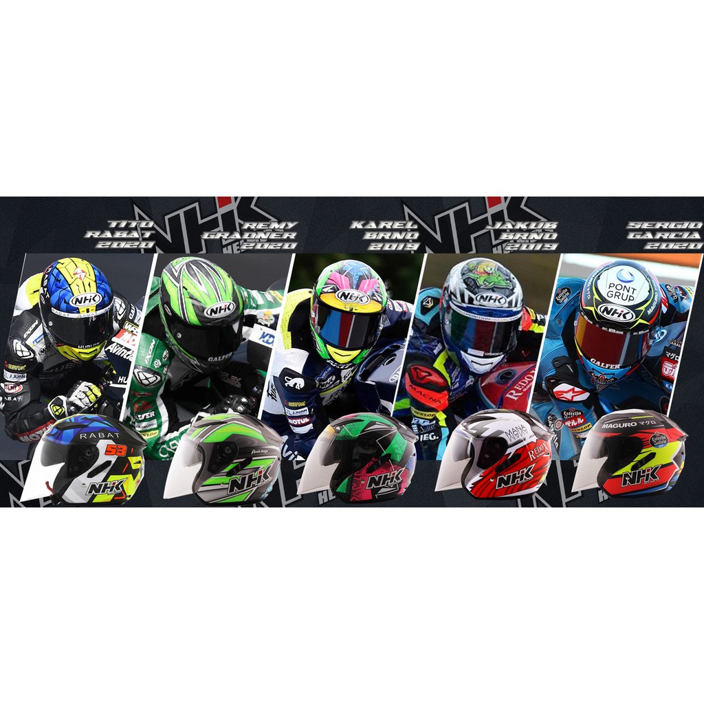 NHK R1 V2.0 Design Motogp (dual visor) | Shopee Malaysia