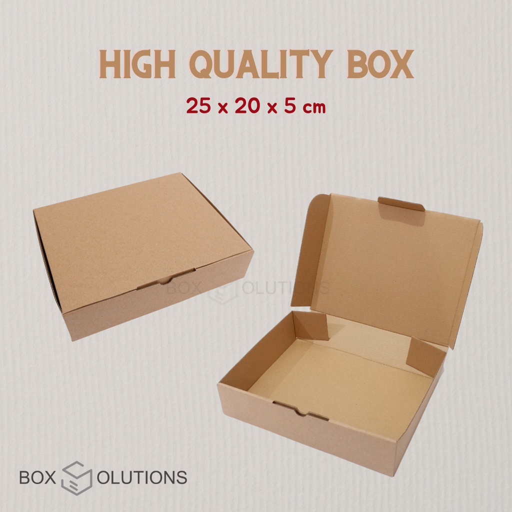 Box / box hampers corrugated 25 x 20 x 5 cm e-flute die cut (HIGH ...