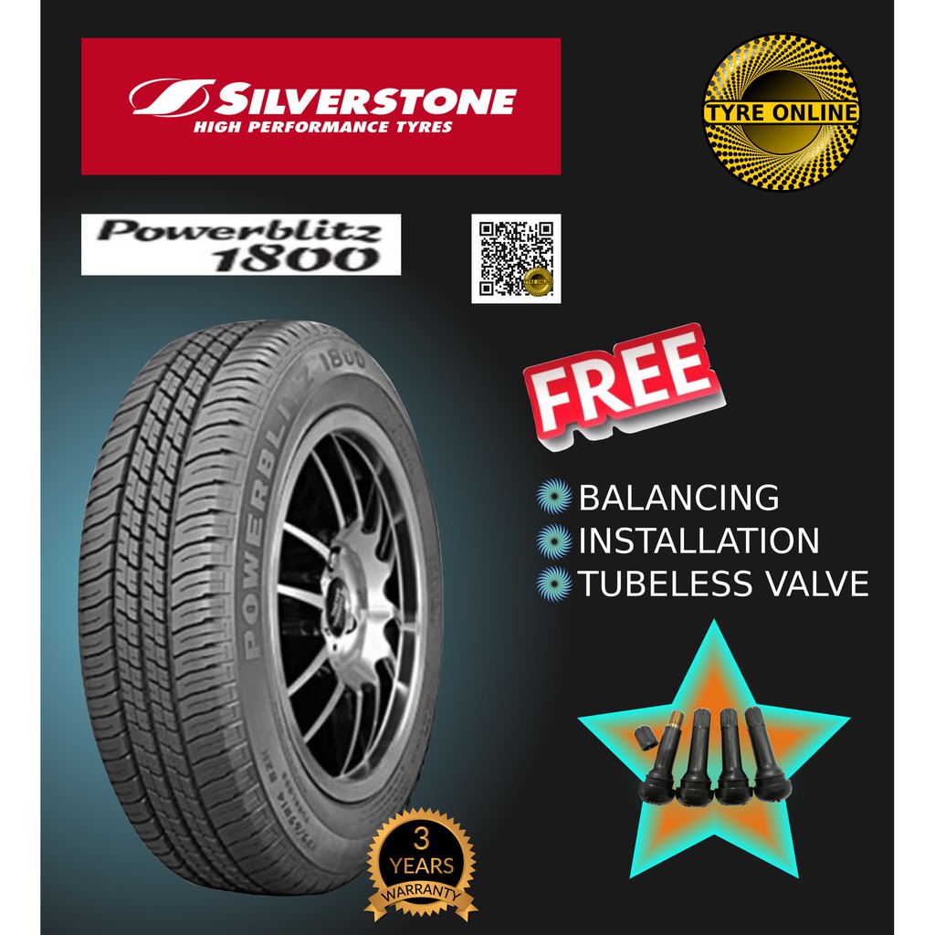 SILVERSTONE POWERBLITZ 1800 155/70R12 NEW TYRE TIRE TAYAR BARU RIM 12 ...