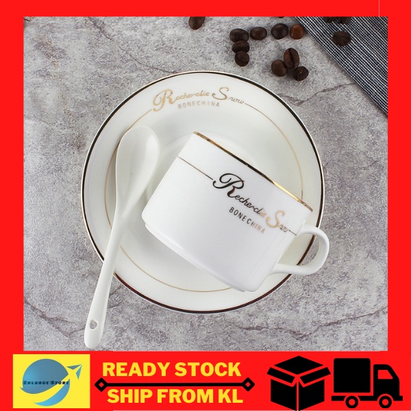 [Ready Stock - Malaysia] Enlarge Store - Coffee Cup Set With Saucer And ...