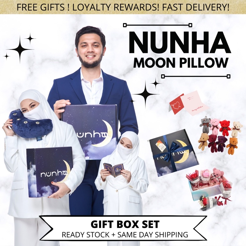 [GIFT BOX] VIRAL ‼️ NEELOFA Moon Pillow NUNHA ‼️ Bantal Zikir Terbaik ️ ...