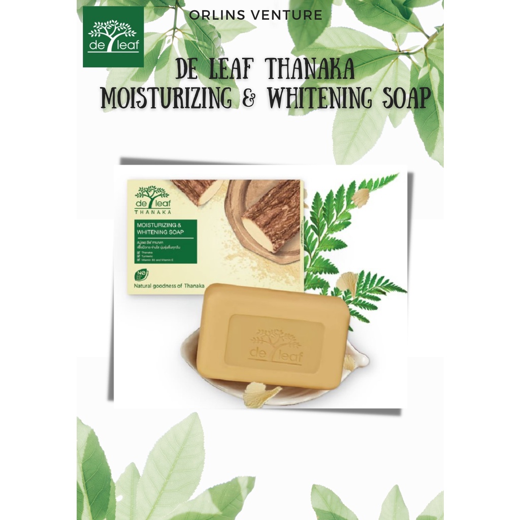De Leaf Thanaka Moisturizing & Whitening Soap (100g) | Shopee Malaysia