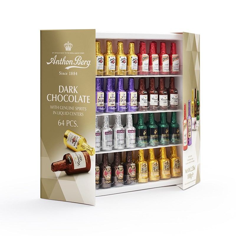 Athon Berg dark chocolate 64 PCS Since 1884 (64 bottles of Anthon Berg ...