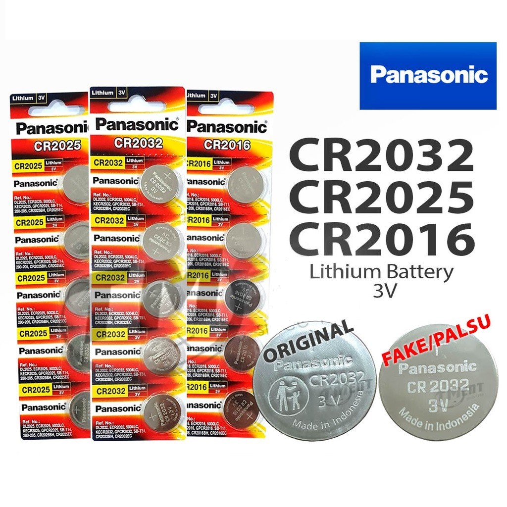Original Panasonic CR1220 CR1616 CR1620 CR1632 CR2016 CR2025 CR2032 Lithium Battery Made In ...