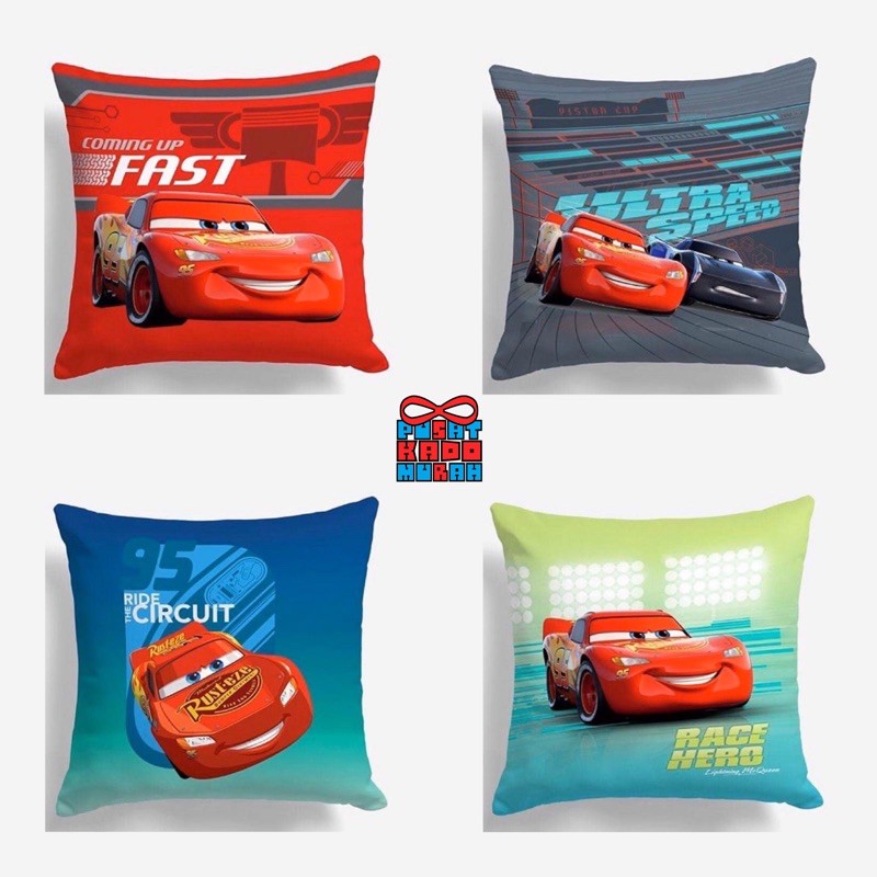 The Cars Lightning Mcqueen Sofa Pillow 40x40 cm - Gift Center | Shopee ...