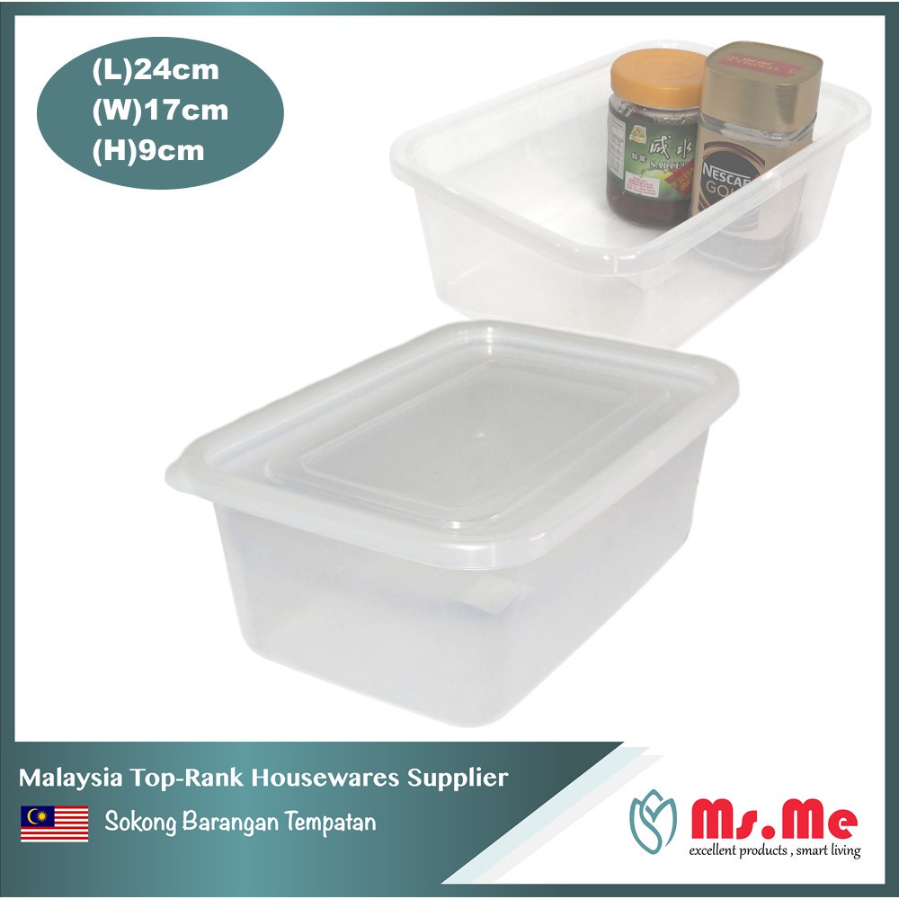 Ms.Me Length 24cm Translucent Food Container Multipurpose Rectangle ...