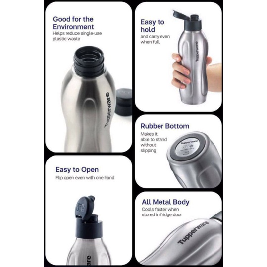 Tupperware Stainless Steel Eco Bottle (1) 880ml | Shopee Malaysia