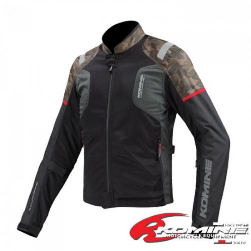 Komine JK-116 Protect Half Mesh Jacket (Black/Camo) | Shopee Malaysia