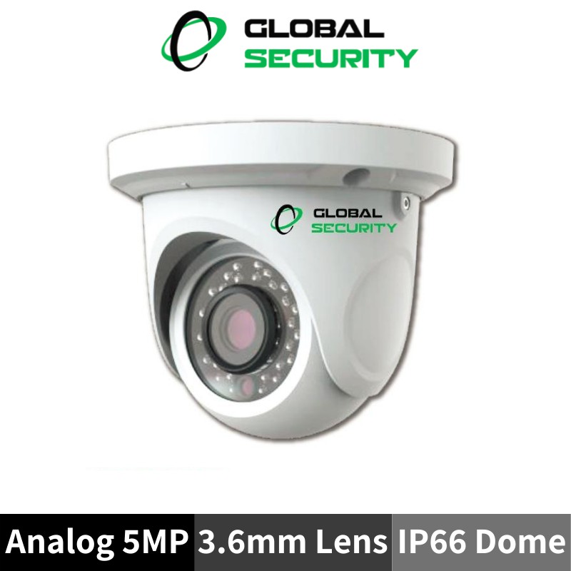 GLOBAL SECURITY GS-AHD-1163-XC 5MP IR IP66 Indoor Dome CCTV Camera | Shopee Malaysia