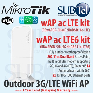 Mikrotik wAP ac LTE kit RBwAPGR-5HacD2HnD&R11e-LTE wAP ac LTE6 kit Outdoor 4G Access Point ...