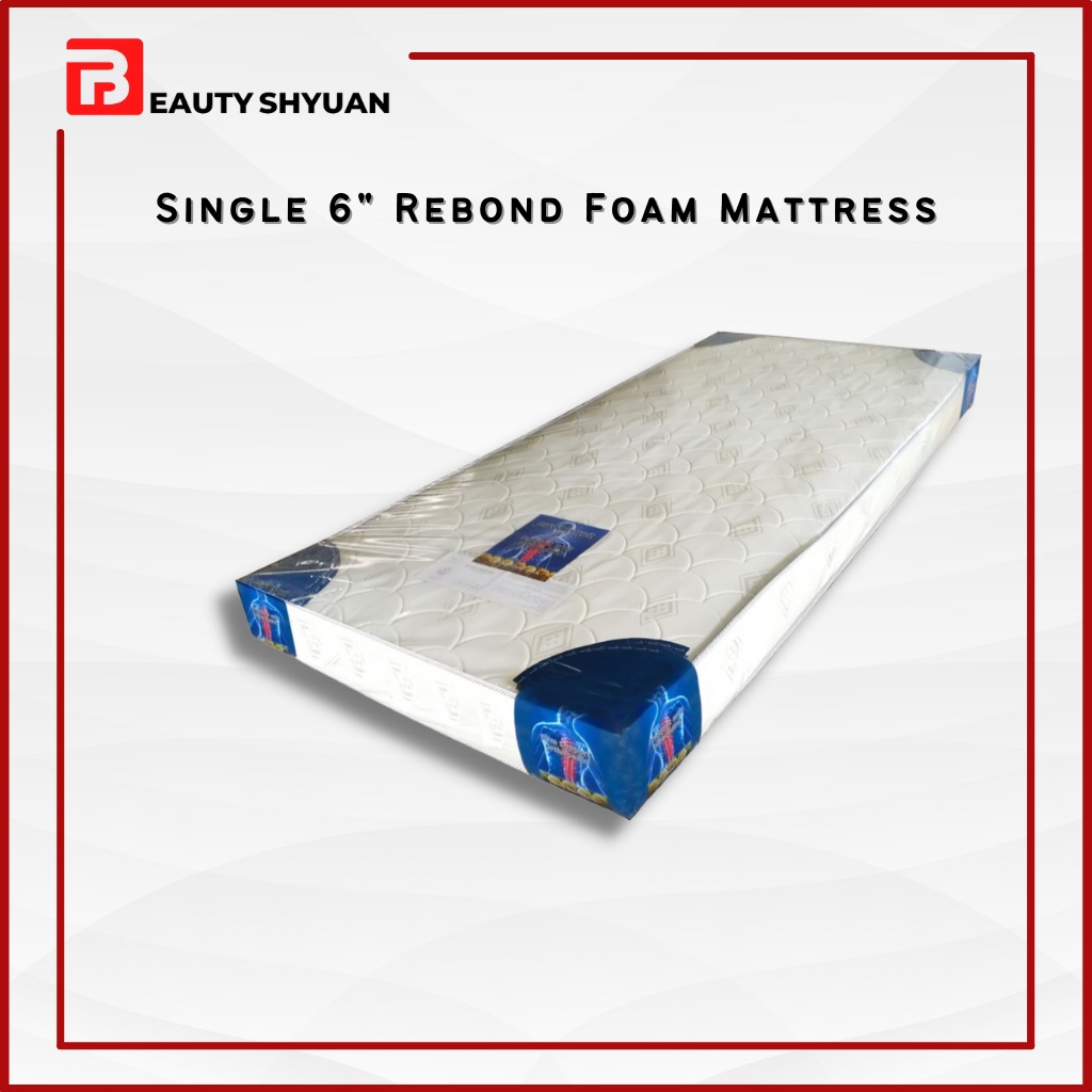 SHYUAN 6 Inch Reborn Mattress With Quilting Single Mattress Single Bed ...