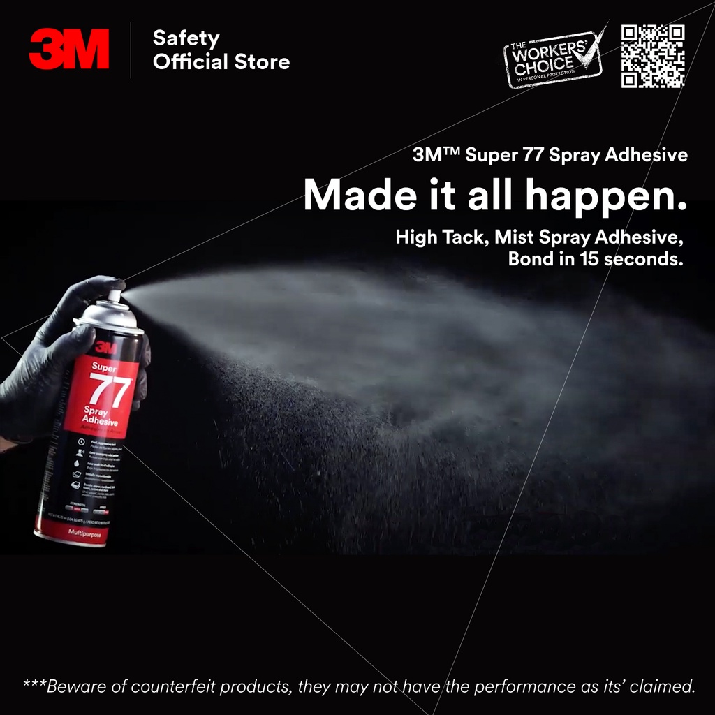 3M™ Super 77 Multipurpose Adhesive Spray (13.2oz/375g) IATD_ TA ...