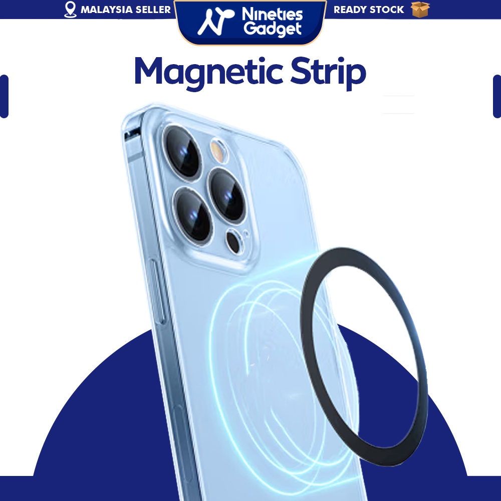 Magnetic Ring Strip Sticker Compatible for iP 14 13 Pro Max Mini 12 Pro ...