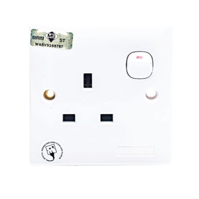 🔌🔥BRAND MIND🔥Switched Socket Outlet / Soket Plug Dinding | Shopee Malaysia