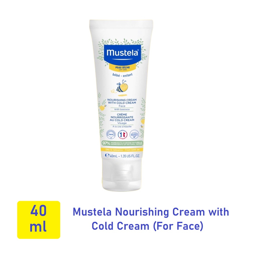 Mustela Nourishing cream with Cold Cream (Face Cream) 40ml for dry skin ...