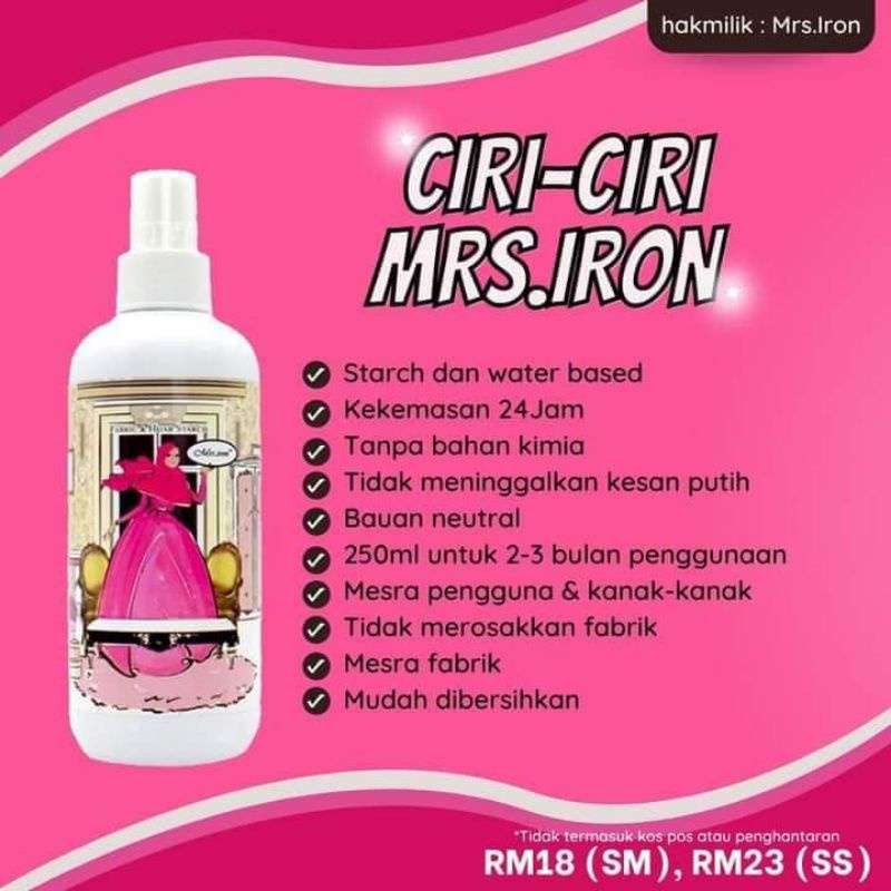 😘MRS IRON HIJAB'S SPRAY PAKAR TUDUNG ANDA😘Spray | Shopee Malaysia