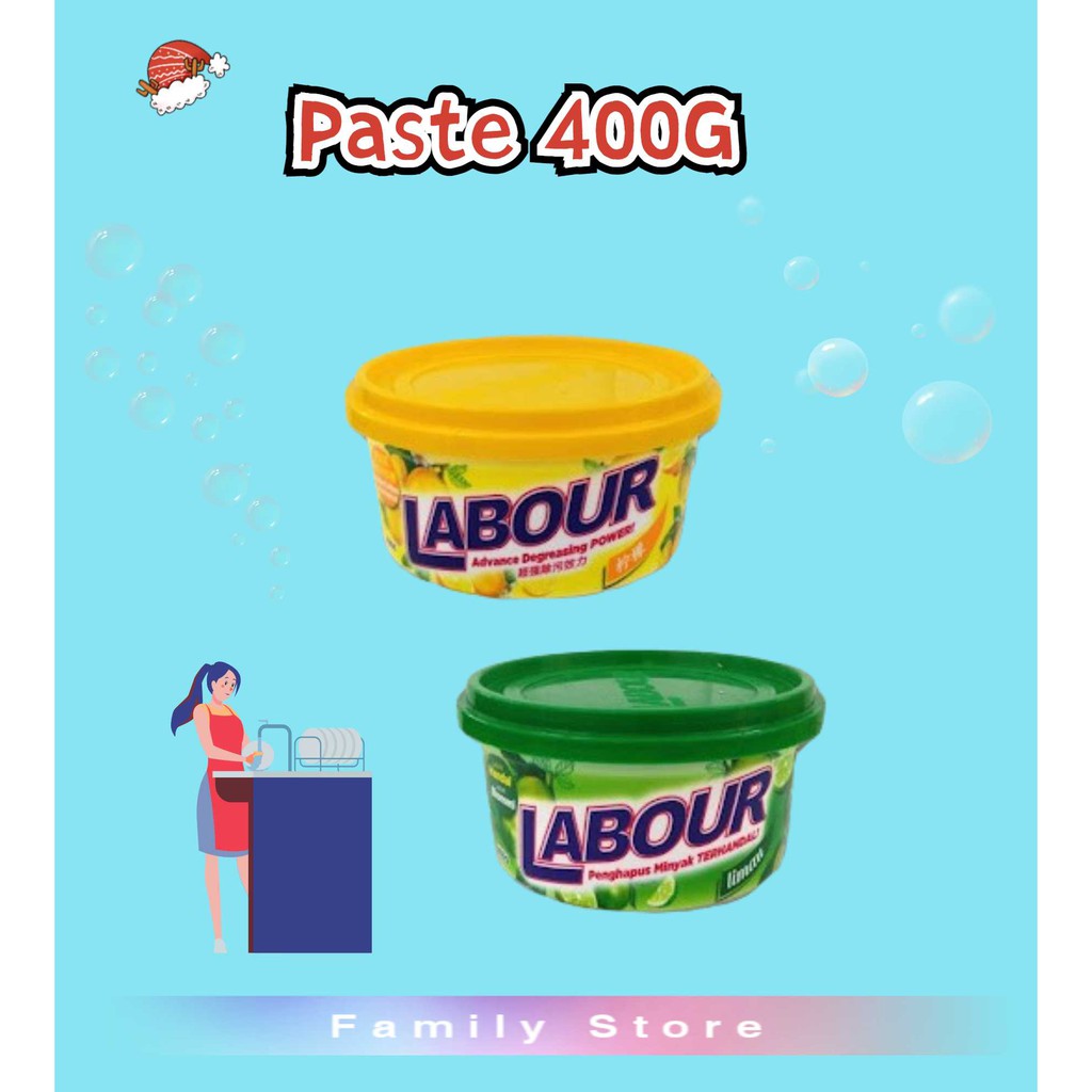 LABOUR DISHWASHER PASTE 400G LIME / LEMON | Shopee Malaysia