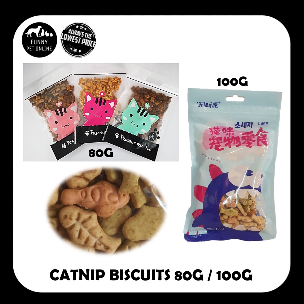 CATNIP BISCUITS 80G-100G #CATSNACK #CATTREAT | Shopee Malaysia
