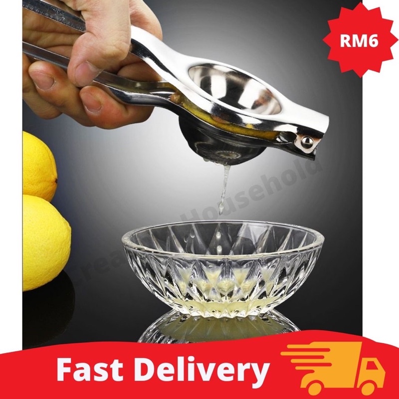 Stainless Steel Lemon Squeezer Citrus Juicer Manual Hand Press | Shopee Malaysia
