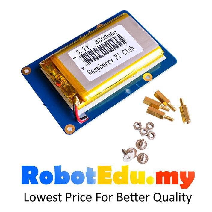 Raspberry Pi Power Pack 3.7V 3800mah Bateri / Battery , Portable UPS ...