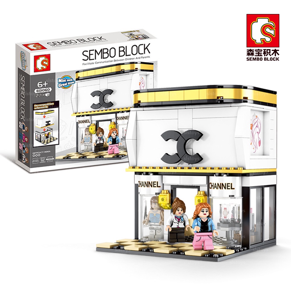 [Free 4 Minifigures] Sembo Block Building City Series Channel Shop 271 ...