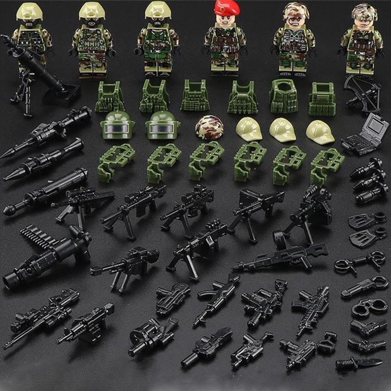 Lego Toys Army Soldiers Mini Figures Special Forces Building Blocks ...