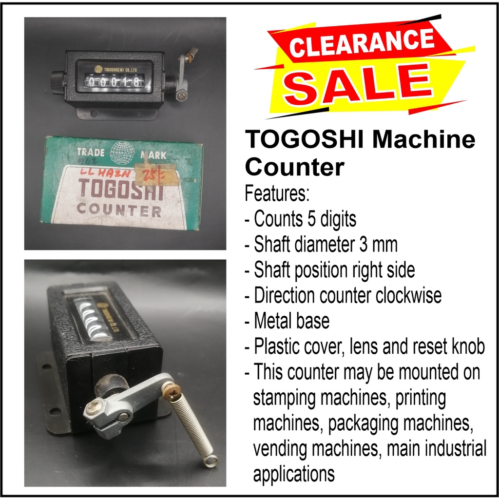 TOGOSHI MACHINE COUNTER ( MADE IN TAIWAN ) | Shopee Malaysia