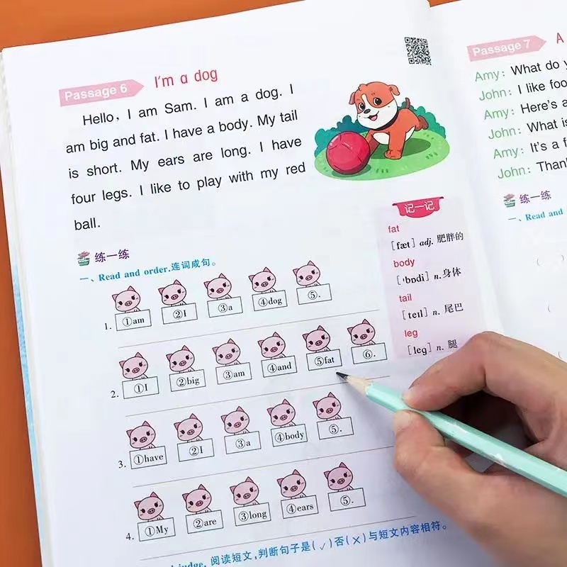 41Pages English Reading Comprehension Worksheet Workbook Childen ...