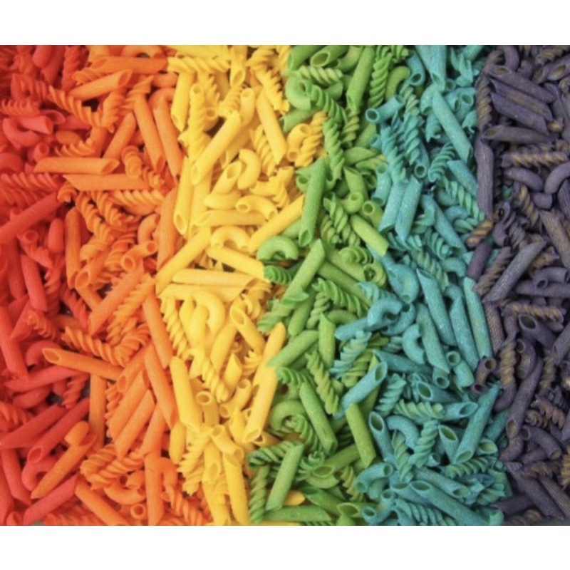 300gm color pasta macaroni for sensory play/ colored pasta for children ...