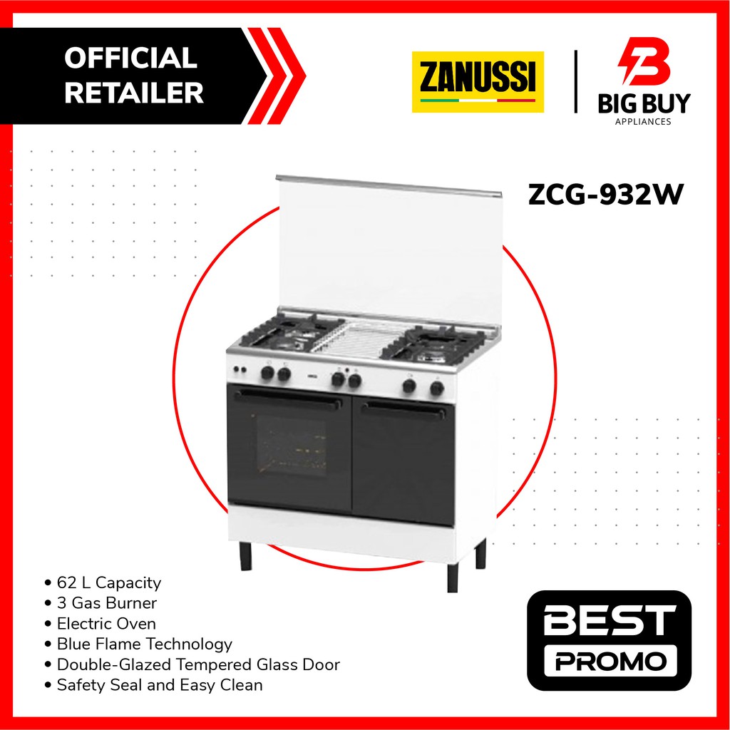 ZANUSSI Free Standing Gas Cooker ZCG-932W / ZCG-942W / ZCG-930W / ZCG ...