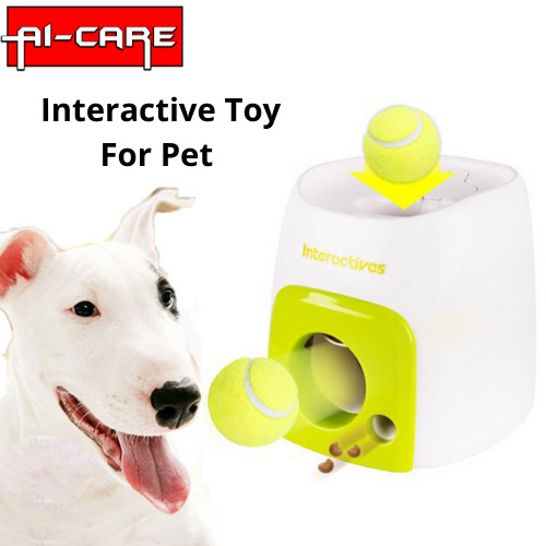 (READY STOCK) AFP Automatic Pet Feeder Interactive Fetch Tennis Ball ...