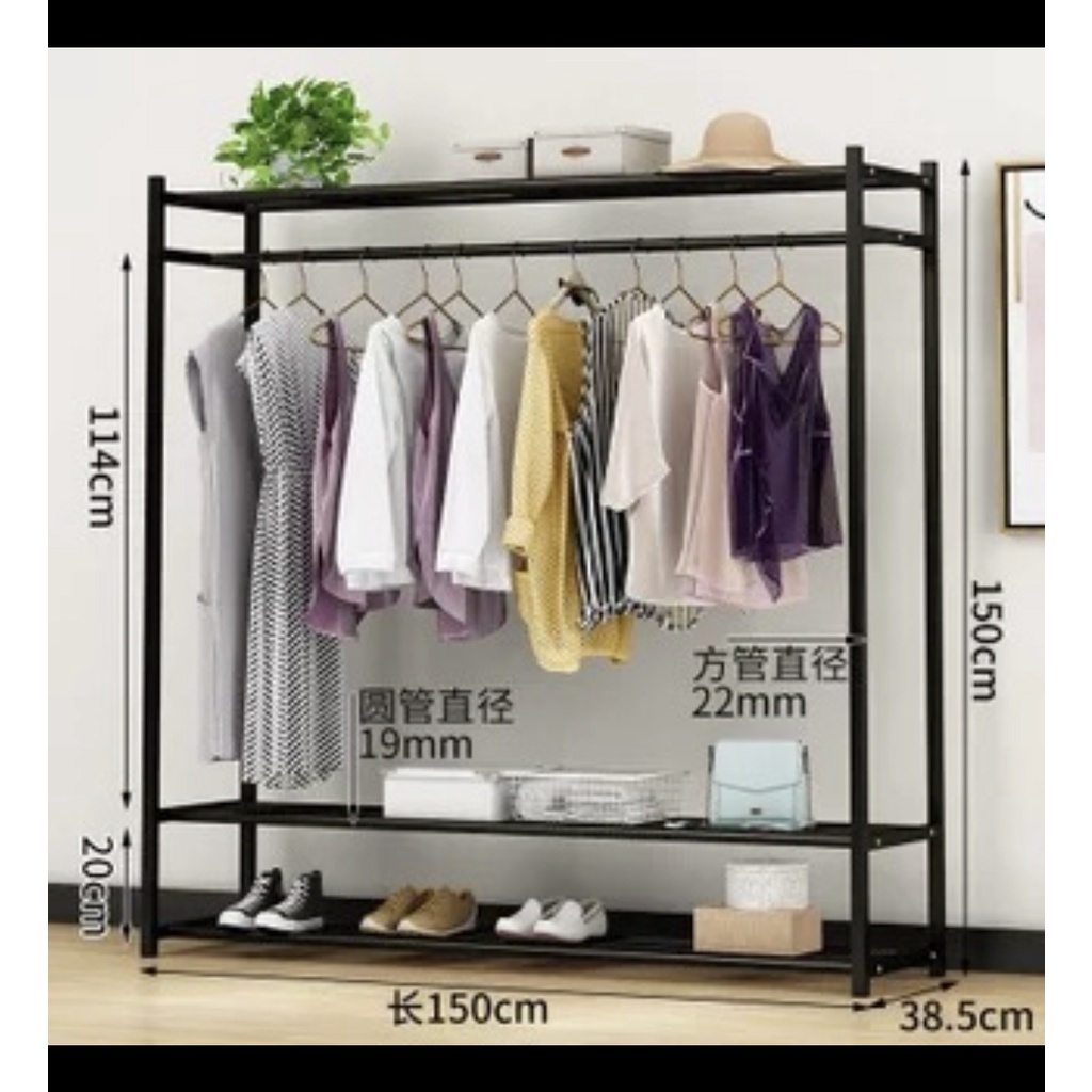 Sellerpick Baju Pakaian Hanging Rack like Ikea Multipurpose Storage ...