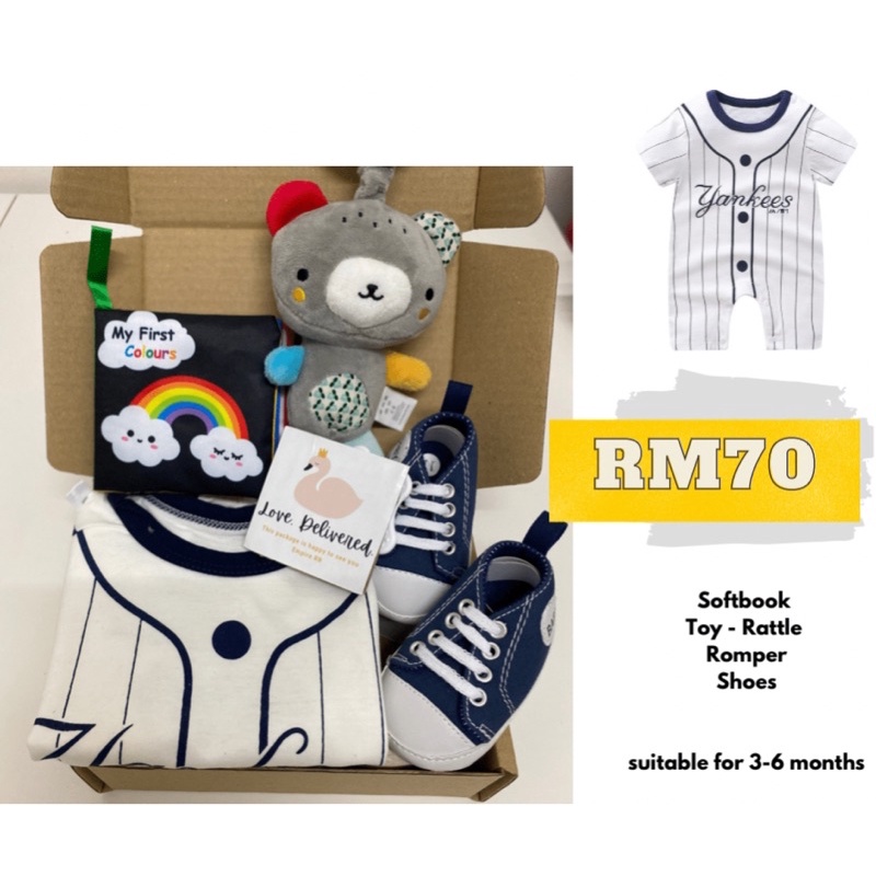 Newborn baby Premium Gift Set Baby Shower Gift Package Fullmoon Hampers ...