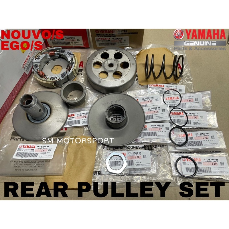 EGO EGO-S NOUVO NOUVO-S REAR PULLEY SET YAMAHA 100% ORIGINAL HLY | Shopee Malaysia