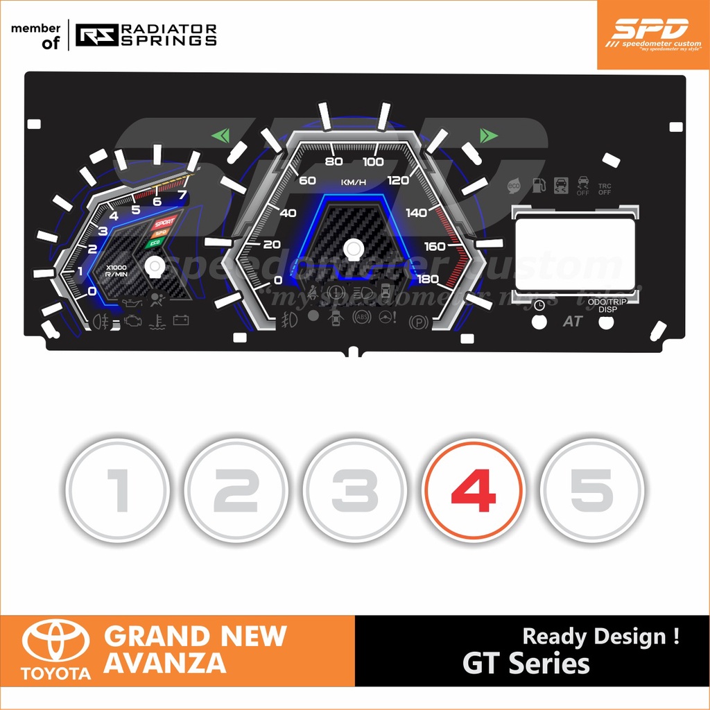 [PRE ORDER] Faceplate Overlay Panel Meter Custom Toyota Avanza New GT ...