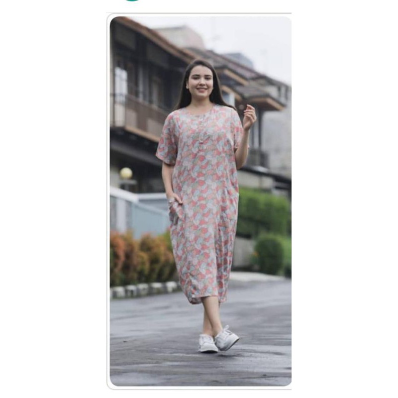 Long DASTER TUNIC RAYON POCKET 3/4 / FRONT POCKET DASTER / JUMBO POCKET ...