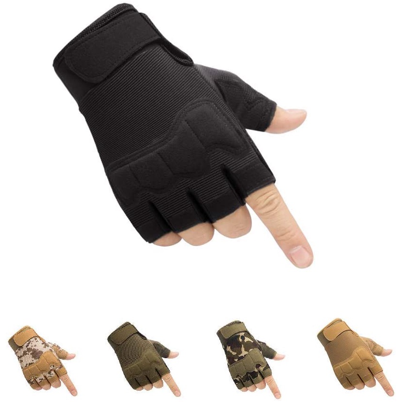 PROT Half Finger Tactical Gloves Breathable Lightweight Outdoor ...