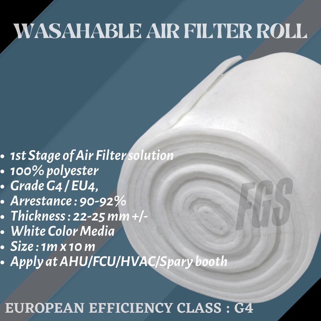 1M x 10M PRIMARY FILTER ROLL AHU FCU HVAC AIR FILTER/FILTER MEDIA ROLL ...