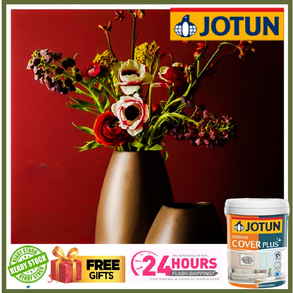 JOTUN 1L 2185 ORIENTAL RED ESSENCE COVER PLUS SHEEN & MATT/INTERIOR ...