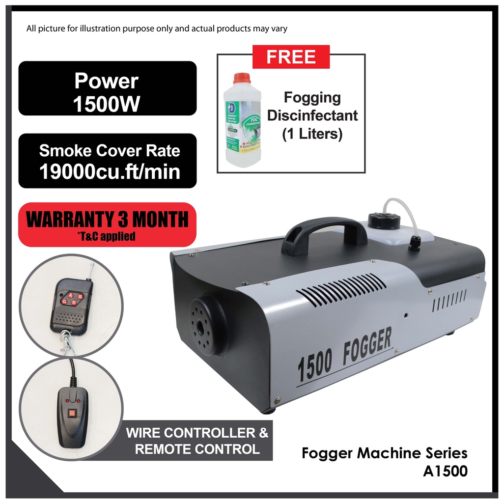 FM1500 Thermal Fogging Machine disinfectant disinfection mesin fog ...