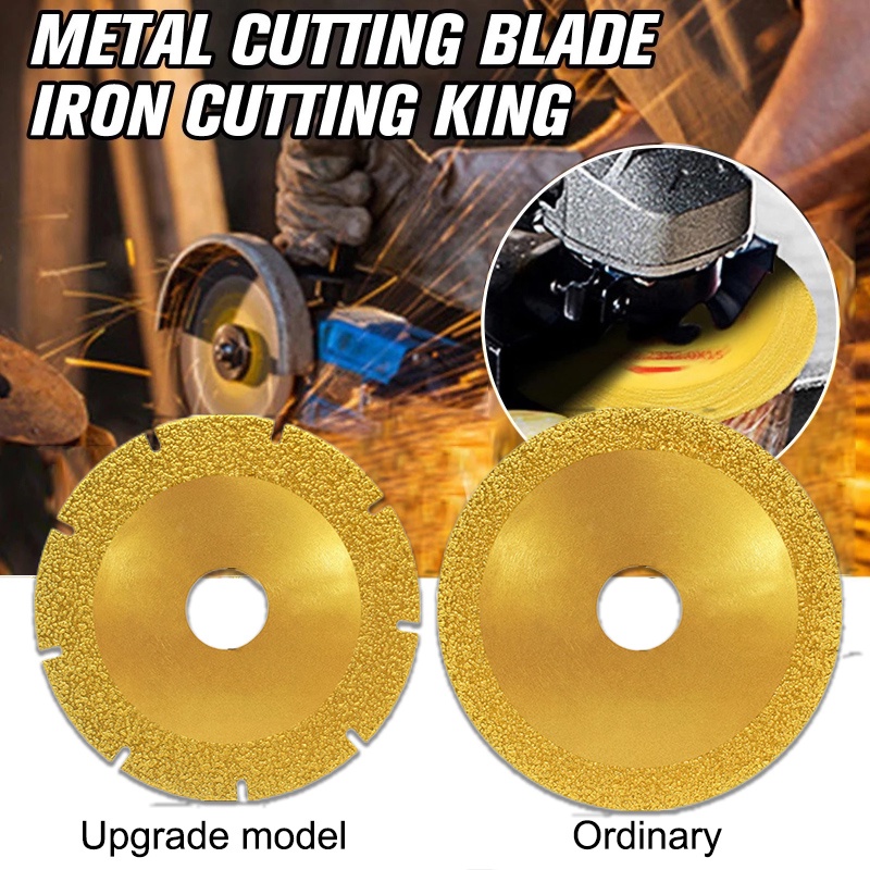 Diamond Saw Blade 100mm Metal Cut Off Wheel Brazing Iron Cutting Disc ...