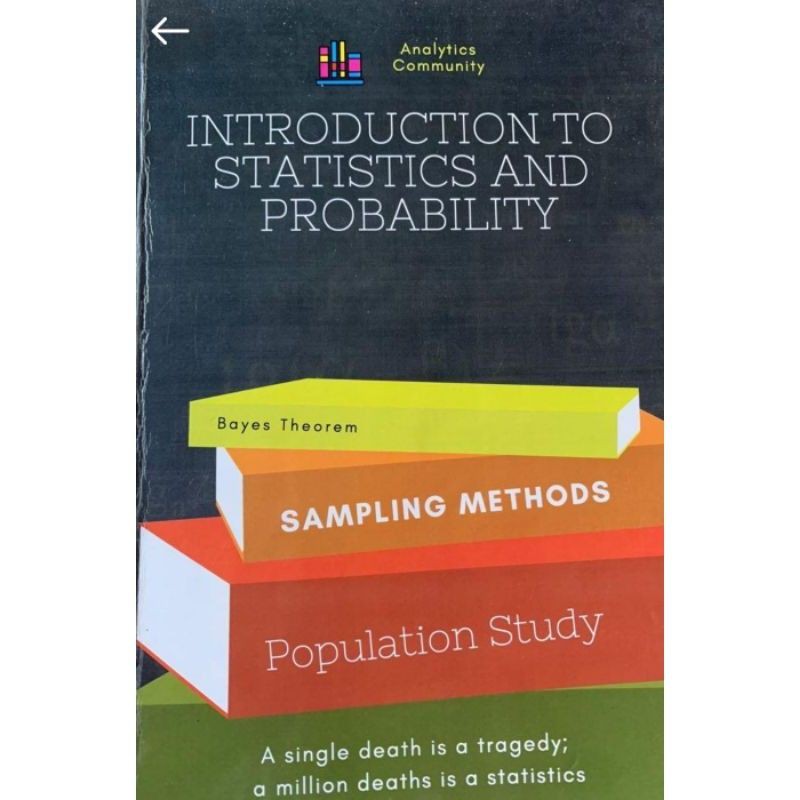 Introduction to statistics and probability / STA104 | Shopee Malaysia