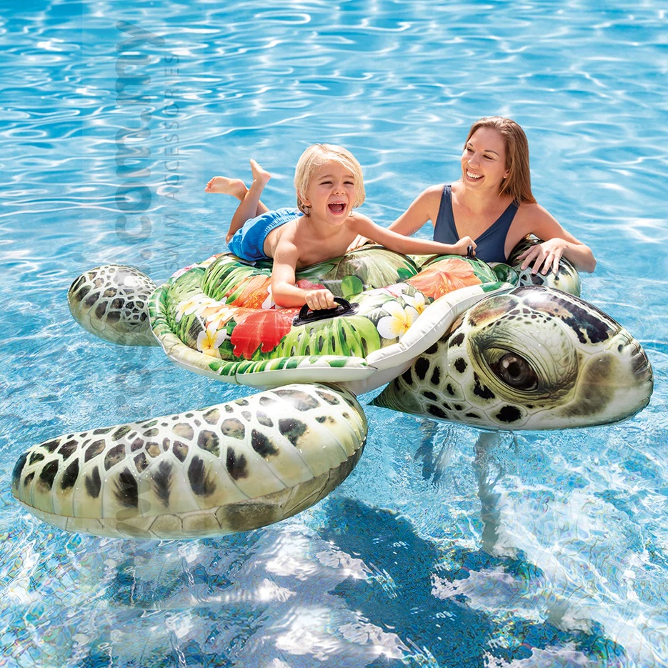Ombak9 Intex Realistic Sea Turtle Ride-On Inflatable Swim Swimming Pool ...