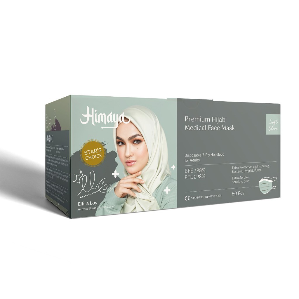 HIMAYA PREMIUM HIJAB FACE MASK (50's) | Shopee Malaysia